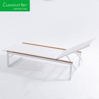 China Outdoor Sun Loungers Adjustable Reclining Aluminium Sunbed for Hotel and Outdoor in Modern Garden Patio Furniture for sale