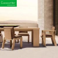 China Waterproof Cushion Seat Teak Dining Chairs Furniture for Hotel Restaurant and Banquet for sale