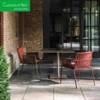 China NO Folded Woven Rope Rattan Chair and Aluminum Outdoor Dining Set for Home or Restaurant for sale