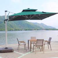China Outdoor Furniture Modern Design Terrace Double-Side Roman Umbrella for Courtyard Garden for sale