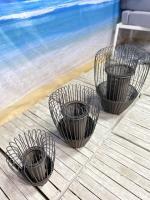 China Floor Rattan Cover Flower Pot with Zinc Basin Inside and Advanced Technology for sale
