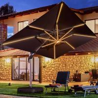 China Customized Color Modern Outdoor Furniture Garden Patio Umbrella for Hotel and Restaurant for sale
