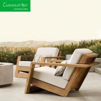 China Mail Packing Teak Wood Garden Chairs and Sofa Set for Modern Design Outdoor Furniture for sale