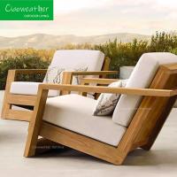 China Mail Packing Teak Wood Garden Chairs and Sofa Set for Modern Design Outdoor Furniture for sale