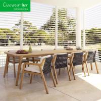 China Mail Packing Solid Teak Wood Table And Chairs Set For Outdoor Patio With Customized Color for sale