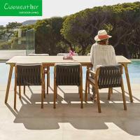 China Mail Packing Solid Teak Wood Table And Chairs Set For Outdoor Patio With Customized Color for sale