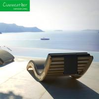 China Outdoor Rattan Teak Sun Bed Lounger Modern Design for Exterior Furniture Garden Swimming Pool for sale
