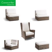 China Modern Simple Design Style Latest Lounge Sofa for Outdoor Wicker Conversation Set in Garden Rattan Corner for sale