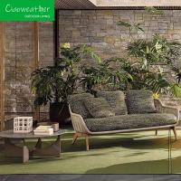 China Modern Outdoor Furniture Luxury Lounge Sofa Woven Rope Furniture With Cushion For Outdoor And Comfort for sale