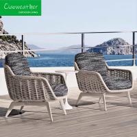 China Modern Outdoor Furniture Luxury Lounge Sofa Woven Rope Furniture With Cushion For Outdoor And Comfort for sale