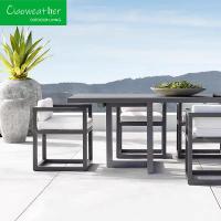 China Waterproof Garden Hotel Teak Solid Wood Dining Table Set for Villa Courtyard Outdoor Tables and Chairs Leisure Furniture for sale