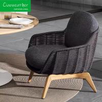 China Modern Outdoor Furniture Luxury Lounge Sofa Woven Rope Furniture With Cushion For Outdoor And Comfort for sale