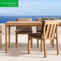 China Hotel Garden Leisure Furniture Set Customized Color Teak Dining Chairs for Villa Terrace Modern Wooden Chairs for sale