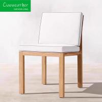 China Hotel Garden Leisure Furniture Set Customized Color Teak Dining Chairs for Villa Terrace Modern Wooden Chairs for sale