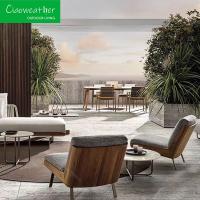 China Customized Color Single Three-Piece Teak Sofa for Outdoor Balcony Leisure Garden for sale