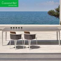 China Modern Hotel Patio Teak Rattan Chair Contemporary Design with Waterproof Outdoor Cushion for sale