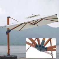 China Outdoor Beach Umbrella Foldable Roman Design Classic Durable Mail Packing Umbrella for sale