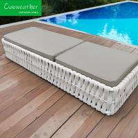 China Outdoor Furniture Luxury Rope Patio Sun Lounger Chaise Lounge with UV-Resistant Cushion and Lightweight Aluminum Frame for sale