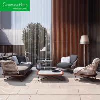 China Specific Garden Sofa Modern Garden Furniture Patio Sofa Set Aluminum Alloy Solid Wood Dining Chair Rope for sale