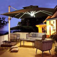 China Aluminum Pole Extra Large Cantilever Garden Sun Umbrella Outdoor Parasols for Modern Design Style for sale