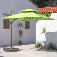 China Aluminum Pole Extra Large Cantilever Garden Sun Umbrella Outdoor Parasols for Modern Design Style for sale