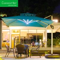 China Outdoor Sunshade Parasol Aluminum Garden Cantilever Parasol Patio Big Roma Umbrella for Hospital Relaxation Area for sale