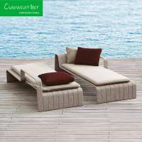 China Sun Lounger Aluminum Chaise Chair for Outdoor Pool Garden Daybed Backyard Rattan for sale