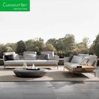 China Garden Furniture Hand-Woven Rope Corner Sofa Set with Cushion Aluminum Frame and Waterproof Design for sale