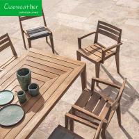 China Waterproof Teak Chairs for Outdoor Courtyard Villa Open-Air and Comfortable Design for sale