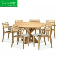 China Waterproof Teak Chairs for Outdoor Courtyard Villa Open-Air and Comfortable Design for sale