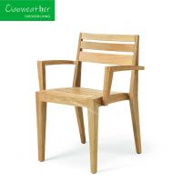 China Waterproof Teak Chairs for Outdoor Courtyard Villa Open-Air and Comfortable Design for sale