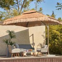China Customized Color Thatched Parasol for Outdoor Garden Patio Hotel Sun Protection for sale
