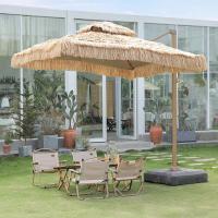 China Outdoor Patio Parasols Customized Color Modern Design Style Camping Stalls Beach Sun Umbrellas for Garden Thatched Umbrellas for sale