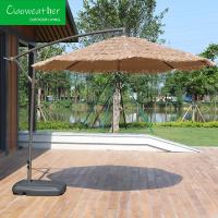 China Teakwood Frame Waterproof Hawaiian Beach Umbrella for Hotel Restaurant Banquet Home Coffee Patio Sun Shade Waterproof for sale