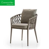 China Waterproof Cushion Hotel Outdoor Metal Side Table for Modern Design Style Garden Patio Aluminum Furniture for sale