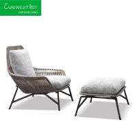 China Outdoor Furniture Wicker Patio Sets for Terrace Leisure Sofa Chair in Modern Style and Weather-Resistant Materials for sale