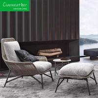 China Outdoor Furniture Wicker Patio Sets for Terrace Leisure Sofa Chair in Modern Style and Weather-Resistant Materials for sale