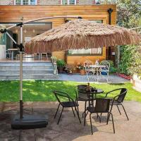 China Mail packing N Customized Color Garden Pool Sun Waterproof Windproof Outdoor Patio Stock Roman Parasol Umbrella For Restaurant for sale