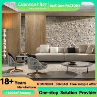 China Garden Sofa Set Wood Chair Rattan Modern Sofa for Hotel Restaurant Banquet Home Coffee Fashionable Popular Outdoor for sale