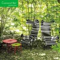 China Hotel Restaurant Home Furniture Luxury High Back Outdoor Garden Sofa with Aluminium Alloy Frame in Modern Vintage Style for sale