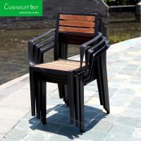 China Outdoor Furniture Modern Teak Wood Dining Table And Chair Set Aluminum Patio Garden Set for Courtyard Design Style Modern for sale