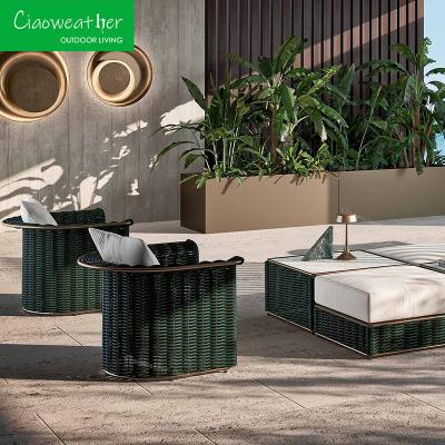 China Customized Color Villa Modern Waterproof Fabric Aluminum Sofa for Hotel Restaurant Banquet Home or Coffee for sale