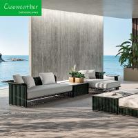 China Customized Color Villa Modern Waterproof Fabric Aluminum Sofa for Hotel Restaurant Banquet Home or Coffee for sale