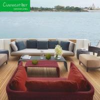 China Water-Resistant Cushion Teak Modular Sofa L Shape for Garden Resort Hotel Waterproof Outdoor Design for sale