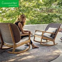 China Set of Luxury Teak Wood Wicker Sofas for Garden Outdoor Hotels Villas Courtyards Modern Design for sale