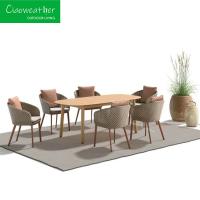 China Outdoor Furniture Sofa Chair for Modern Courtyard Garden Made of Rattan Wicker Weaving Water-Resistant Cushion Included for sale