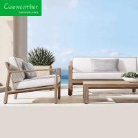 China Terrace Wooden Set Luxury Modern Teak Wood Sofa Sets for Hotel Chairs Outdoor Sofa Garden Sofa Design Mail Packing N for sale