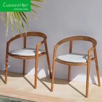 China Solid Wood Outdoor Furniture Leisure Chair for Modern Sofa Pool Patio Rattan Hotel Arm Aluminum Rope Teak Luxury Garden Chair for sale