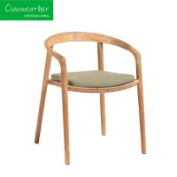 China Solid Wood Outdoor Furniture Leisure Chair for Modern Sofa Pool Patio Rattan Hotel Arm Aluminum Rope Teak Luxury Garden Chair for sale