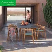 China Solid Wood Outdoor Furniture Leisure Chair for Modern Sofa Pool Patio Rattan Hotel Arm Aluminum Rope Teak Luxury Garden Chair for sale